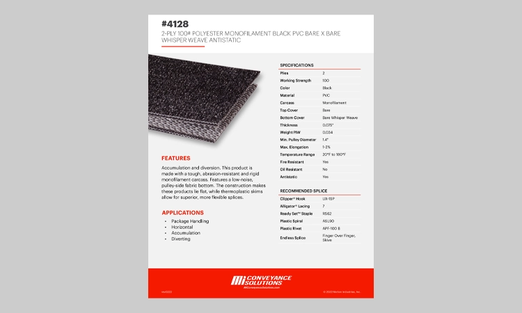 Motion Conveyance Solutions | #4128 2-Ply 100# Polyester Monofilament ... Motion Conveyance Solutions | #4128 2-Ply 100# Polyester Monofilament ...