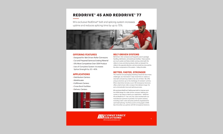 Motion Conveyance Solutions | RedDrive 45 and 77 Flyer - Motion ...